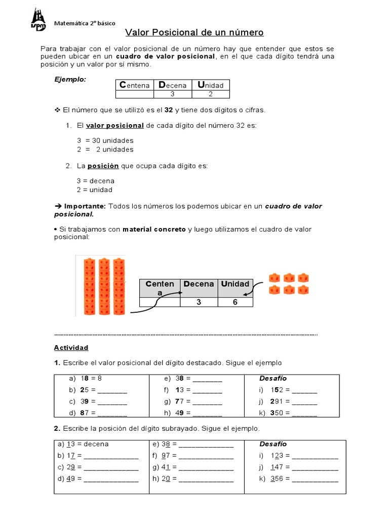 Ejemplos de Valor Posicional | PDF