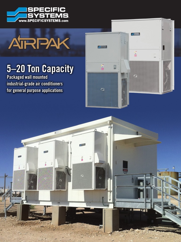 5-20 Ton Capacity: Packaged Wall Mounted Industrial-Grade Air ...