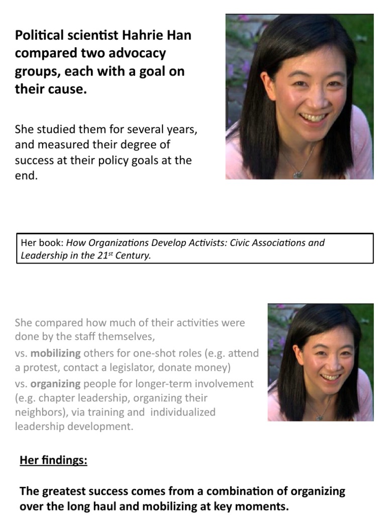 Hahrie Han Organizing Vs Mobilizing 2021 | PDF