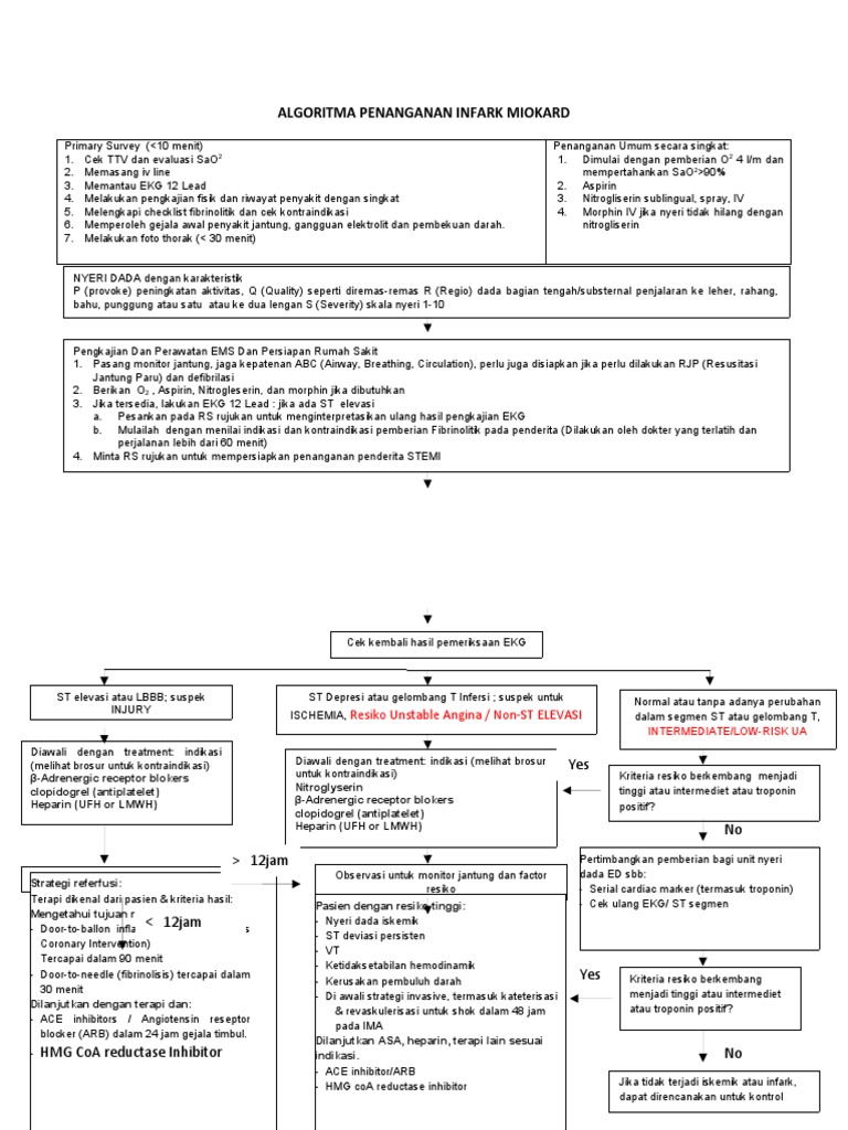 Algoritma Penanganan Infark Miokard | PDF