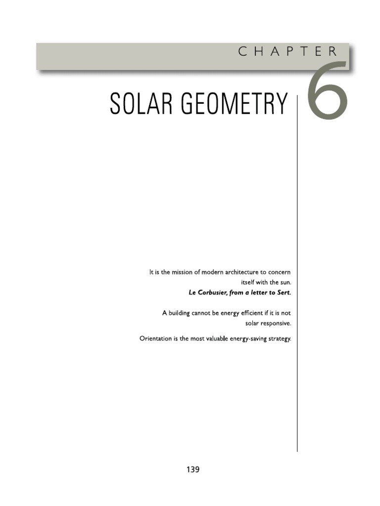 Solar Geometry | PDF
