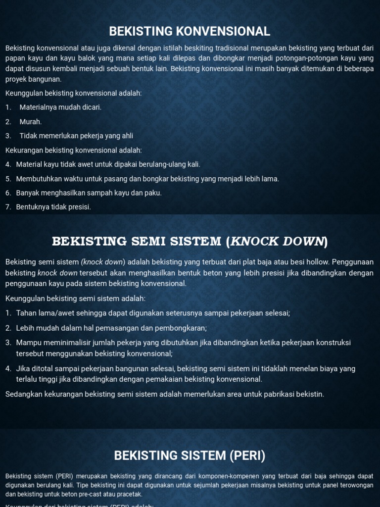 Jenis Bekisting | PDF