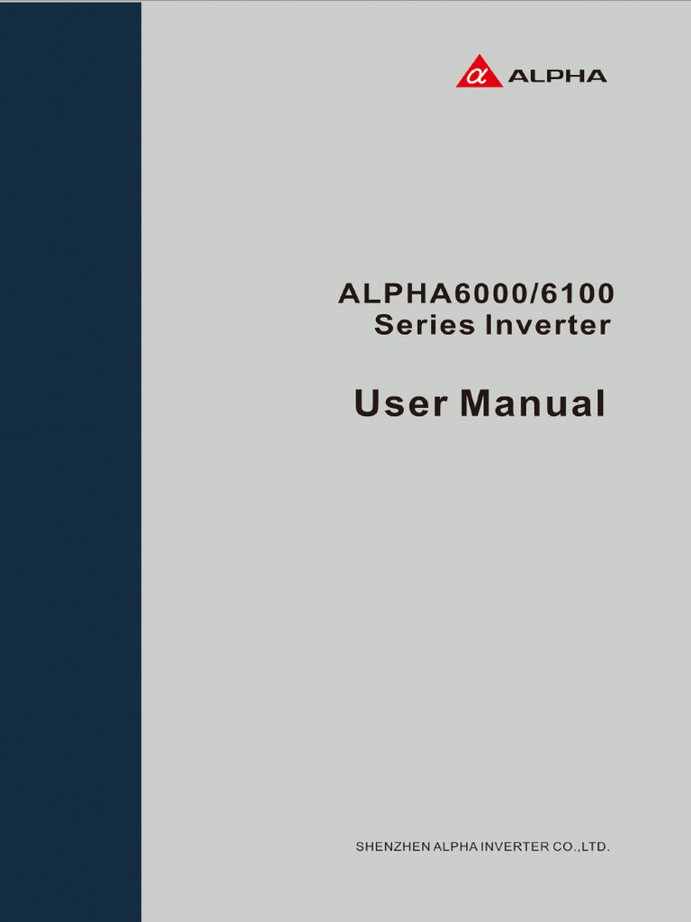 ALPHA6000 Series User Manual | PDF | Power Inverter | Electromagnetic ...