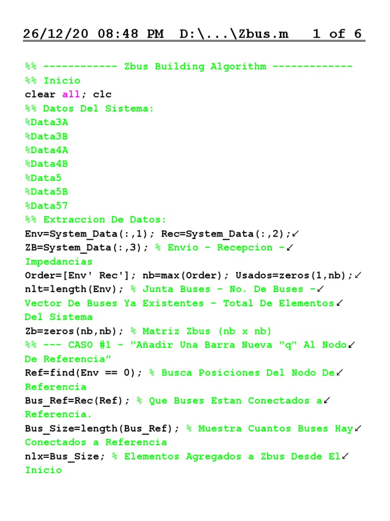 Zbus Algorithm | PDF | Programación de computadoras | Algoritmos y Estructuras de Datos