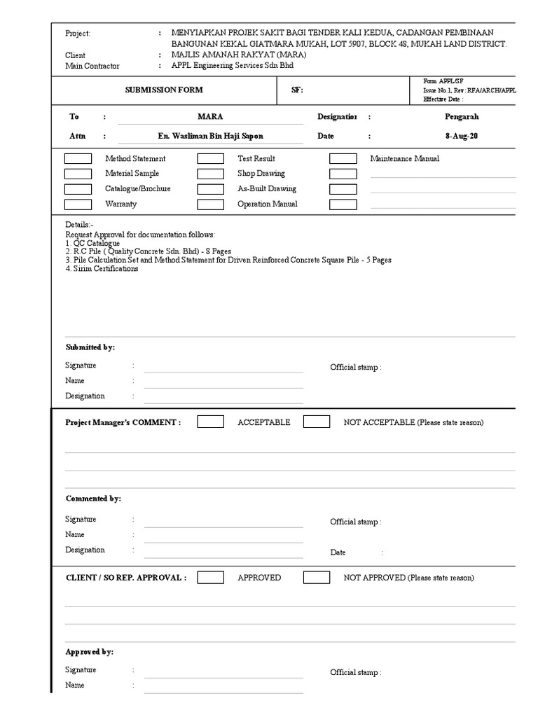 Submission (RFA) | PDF | Economic Sectors | Civil Engineering