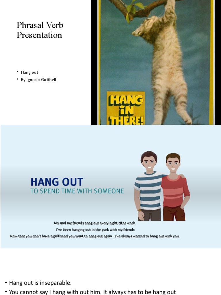 Phrasal Verb "Hang Out" Guide | PDF | Linguistics | Grammar