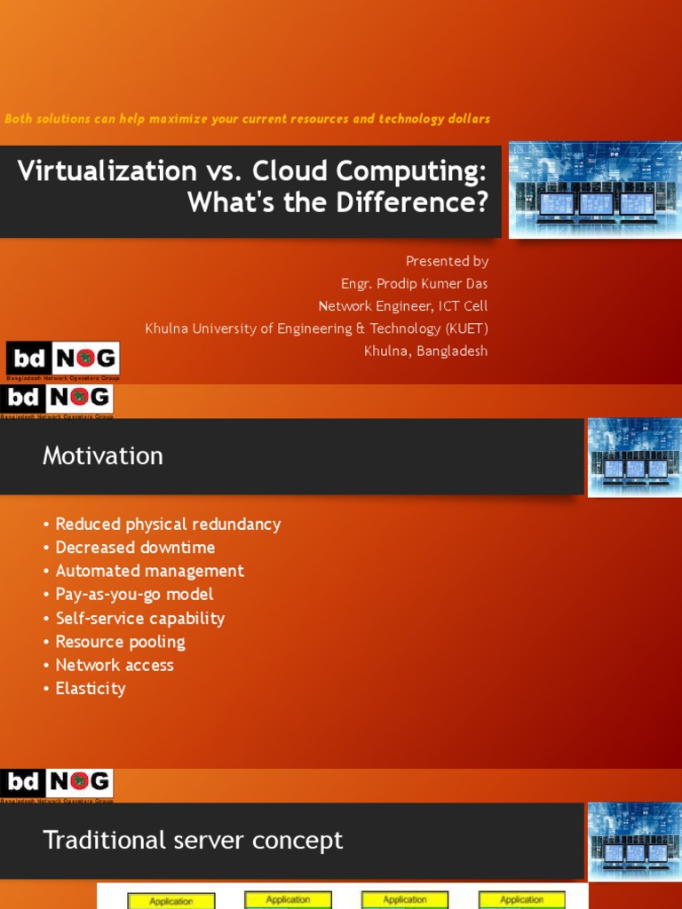 Virtualization vs. Cloud Computing Explained | PDF | Virtualization ...
