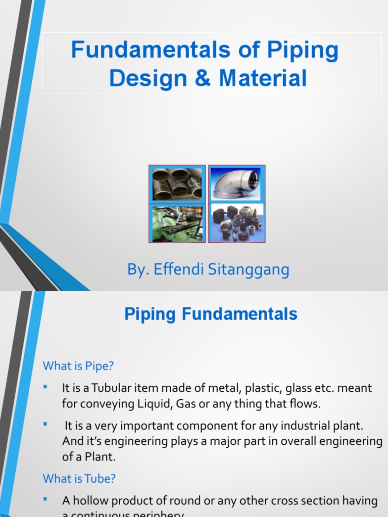 Fundamentals of Piping Design Overview | PDF | Pipe (Fluid Conveyance ...
