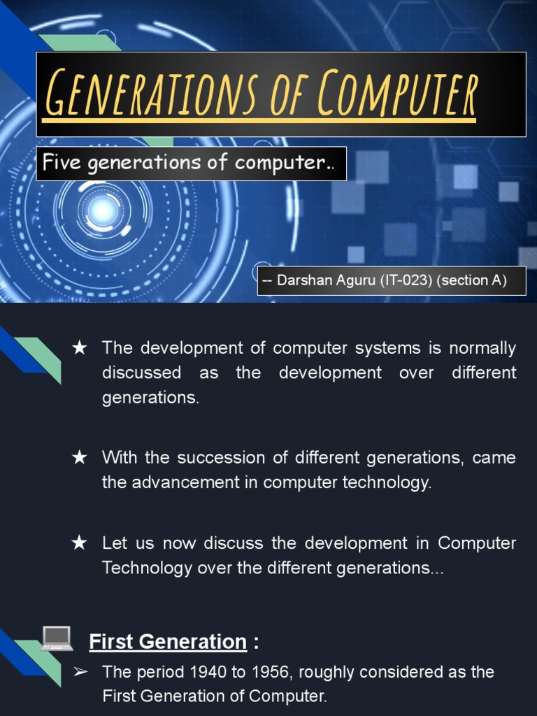 Generations of Computer | PDF | Computer Architecture | Electronic ...