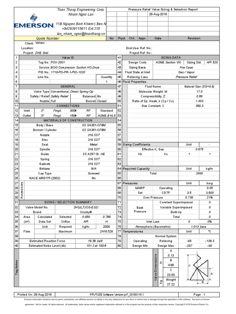 PSV Sizing | PDF | Valve | Pressure PSV Sizing | PDF | Valve | Pressure
