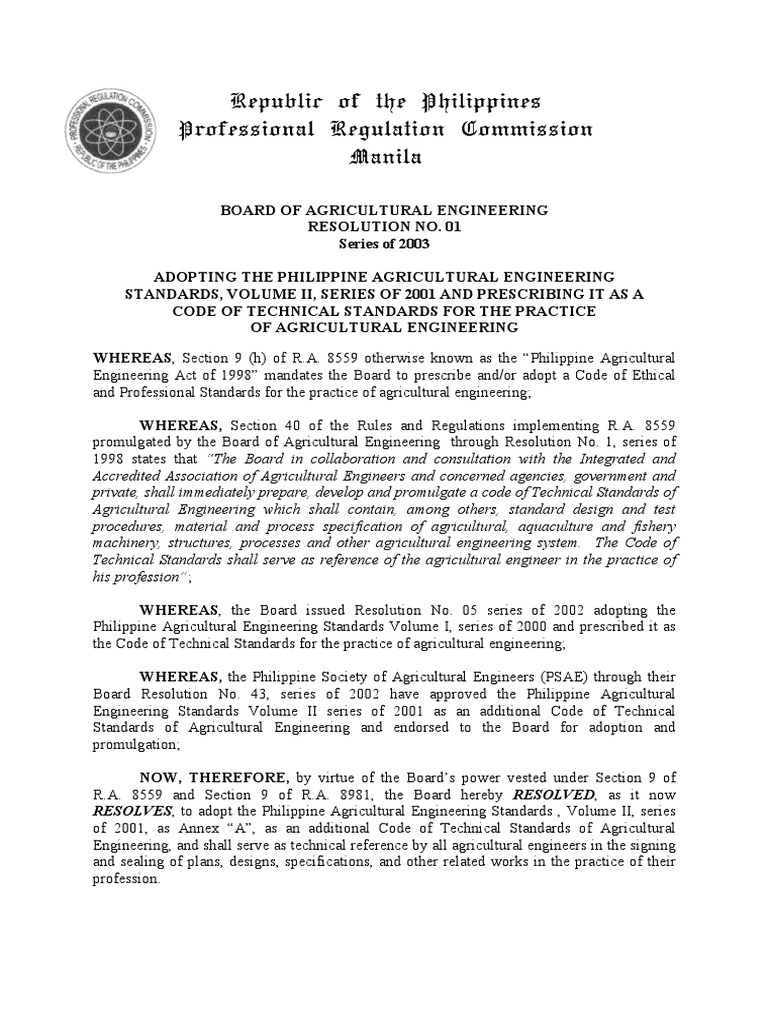 Republic of The Philippines Professional Regulation Commission Manila ...