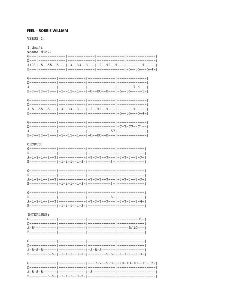 Bass Tab | PDF | Song Structure | Song Forms