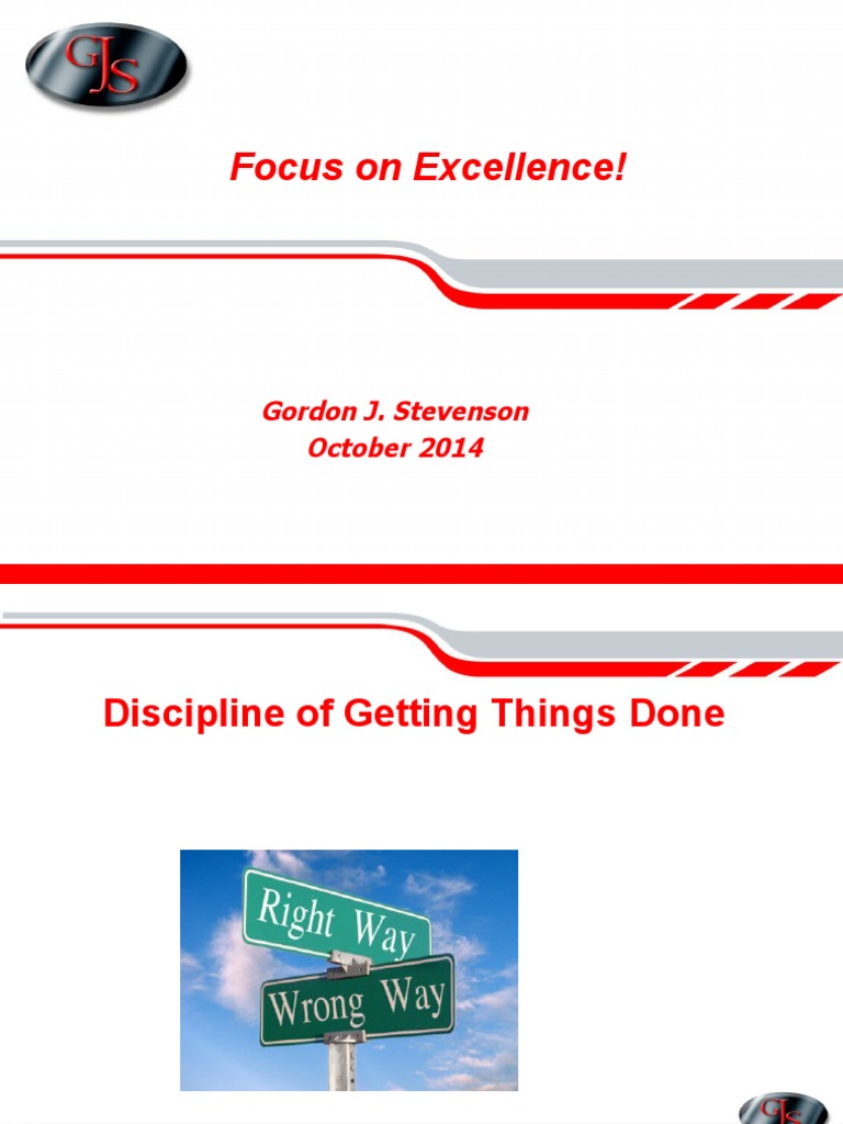 Focus On Excellence!: Gordon J. Stevenson October 2014 | PDF ...