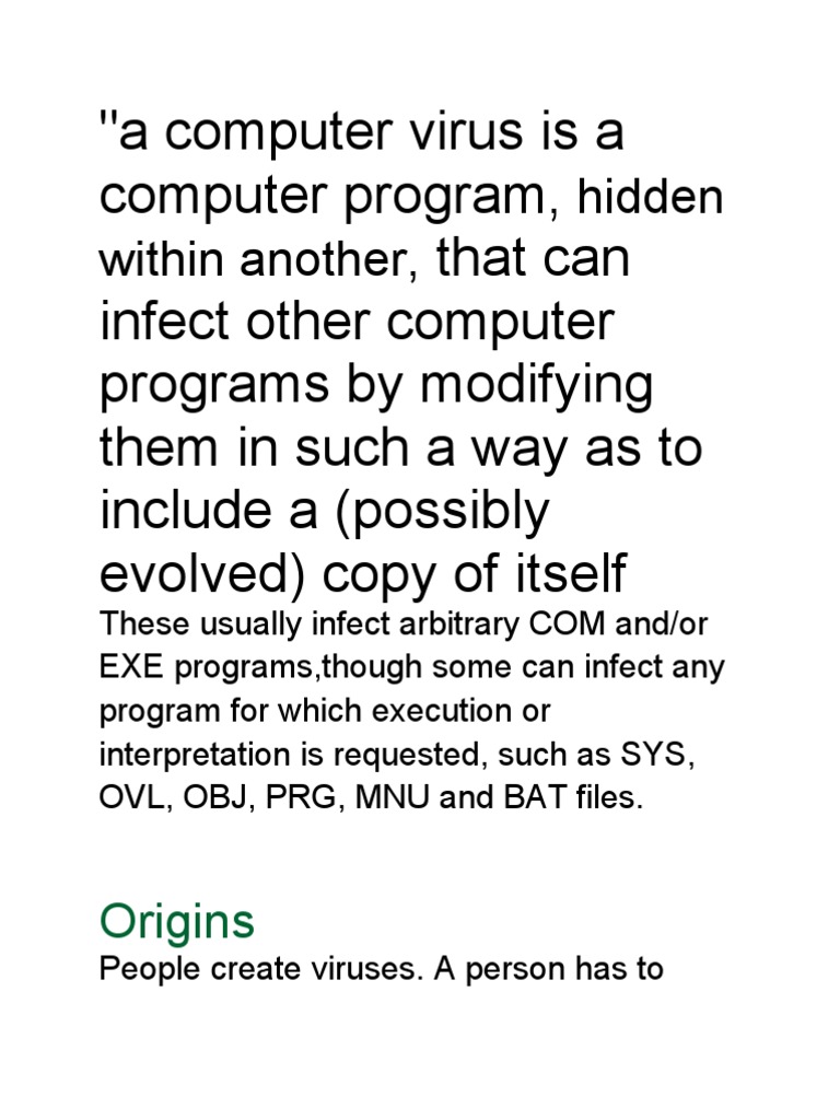 Computer Virus | PDF | Computer Virus | Malware