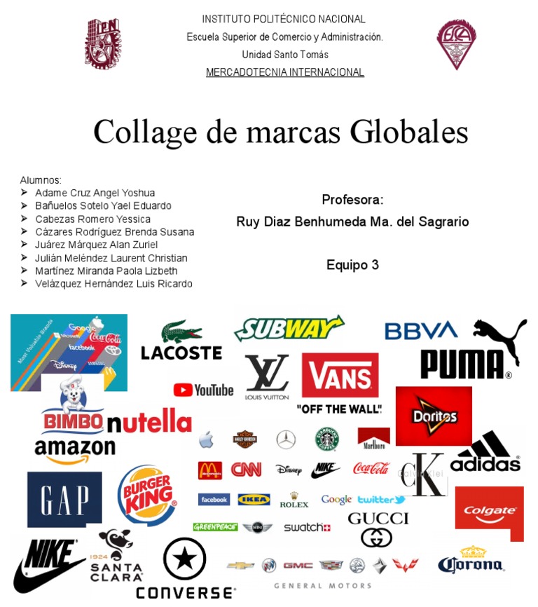 Collage de Marcas Globales | PDF