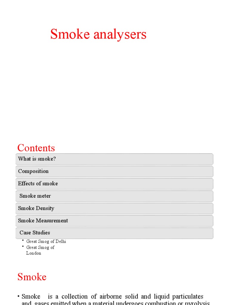 Smoke Level Detector | PDF | Smoke | Particulates