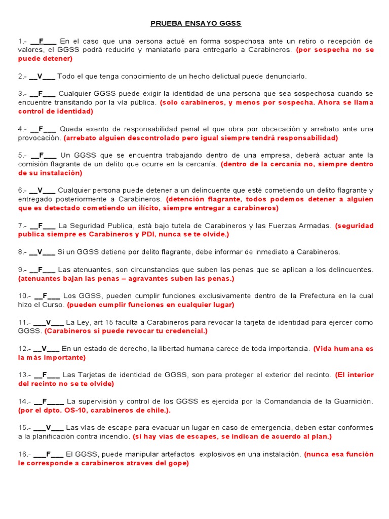 Prueba Ensayo GGSS | PDF | Crimen y violencia | Thriller y crimen