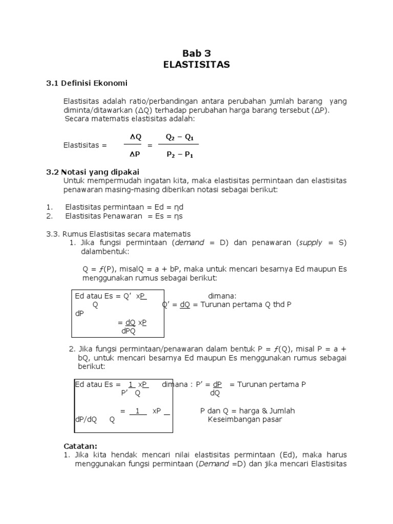 Elastisitas 1 | PDF