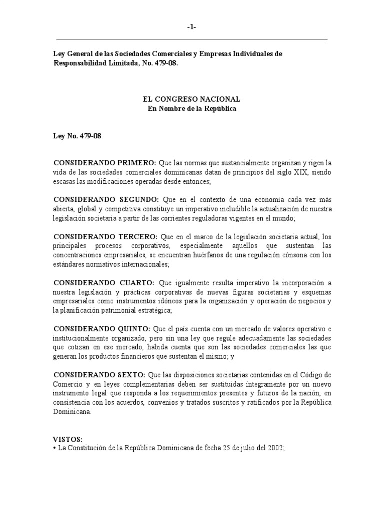 Copia de Ley - 479 - 08 (1) .PDF Sociedad Comerciales y Sociedad ...