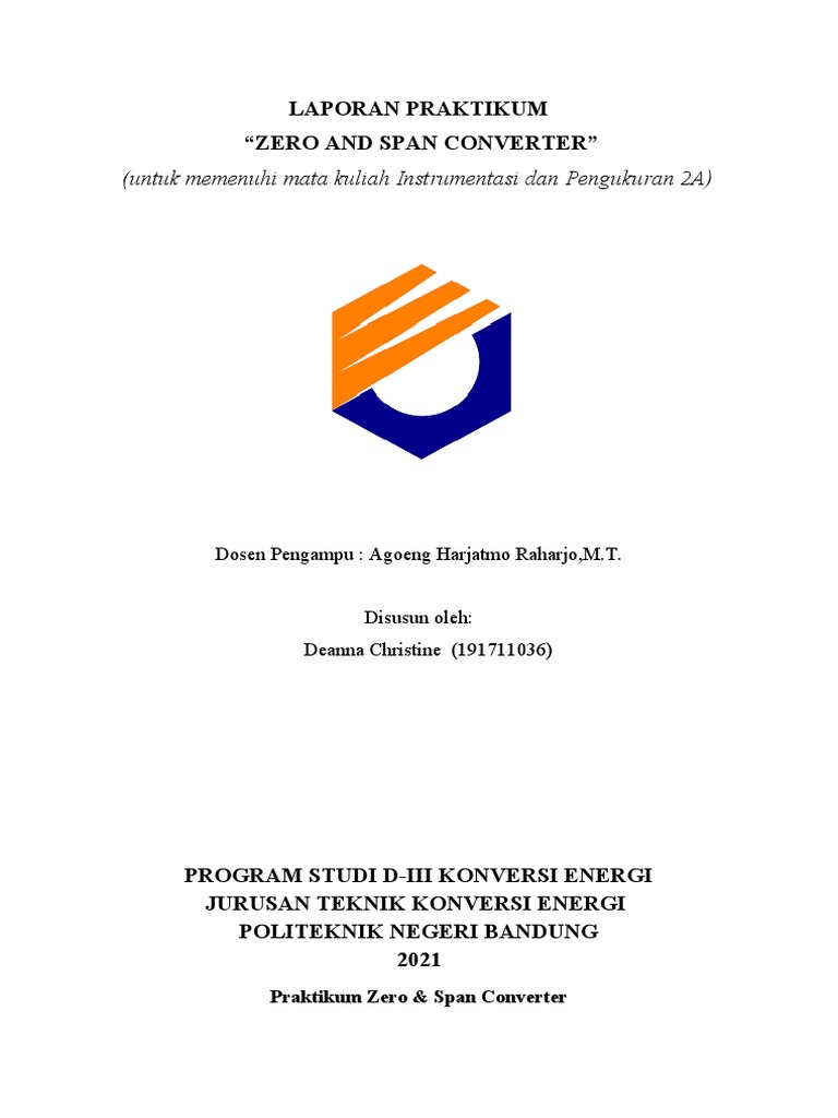Praktikum Konverter Zero dan Span | PDF | Sains & Matematika