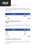 Ejercicios Practico Partida Doble - Compress | PDF | Contabilidad | Industrias de servicio