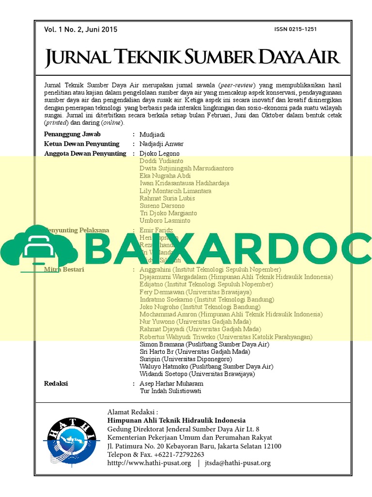 Jurnal Teknik Sumber Daya Air | PDF