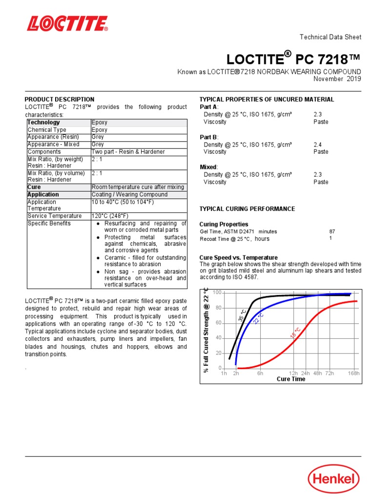 TDS PC 7218-En | PDF | Epoxy | Wear
