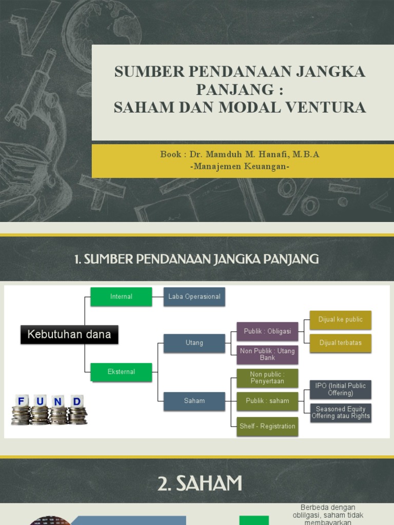 Sumber Pendanaan Jangka - Saham Dan Modal Ventura | PDF