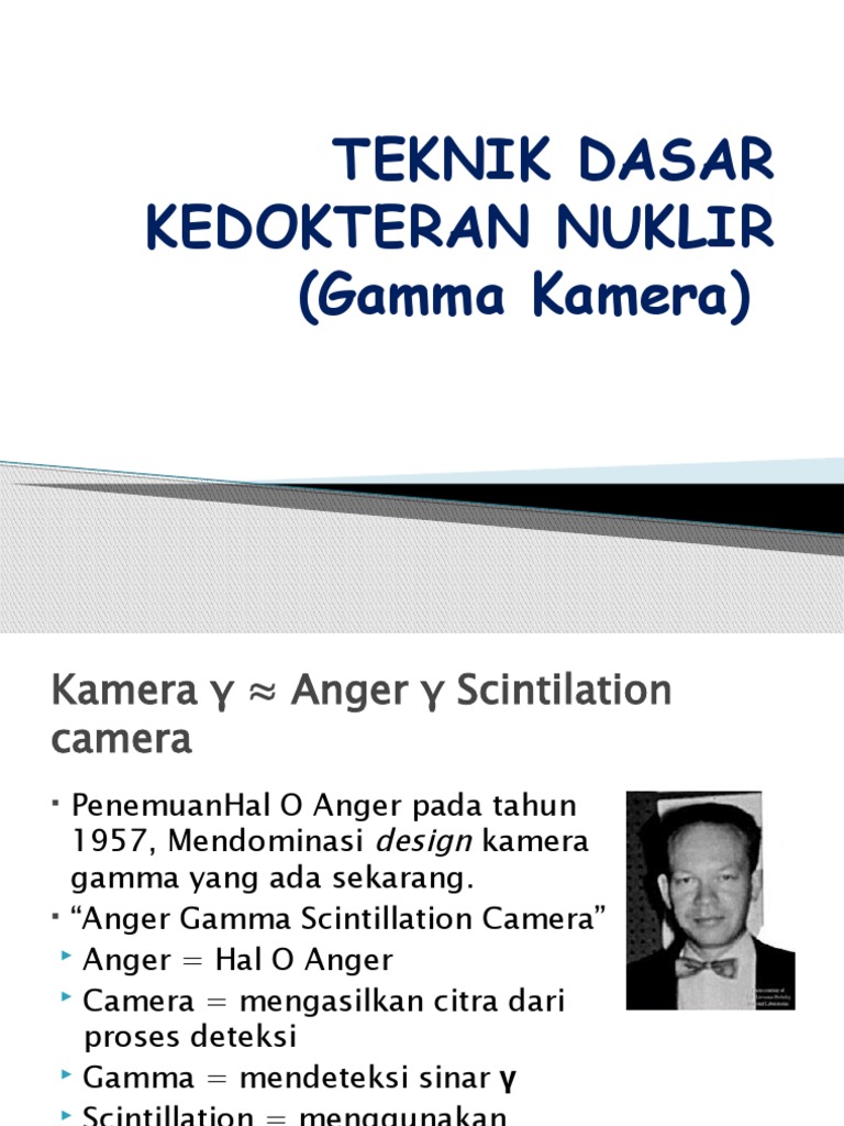 TEKNIK DASAR KN (Gamma Kamera) - 3 | PDF