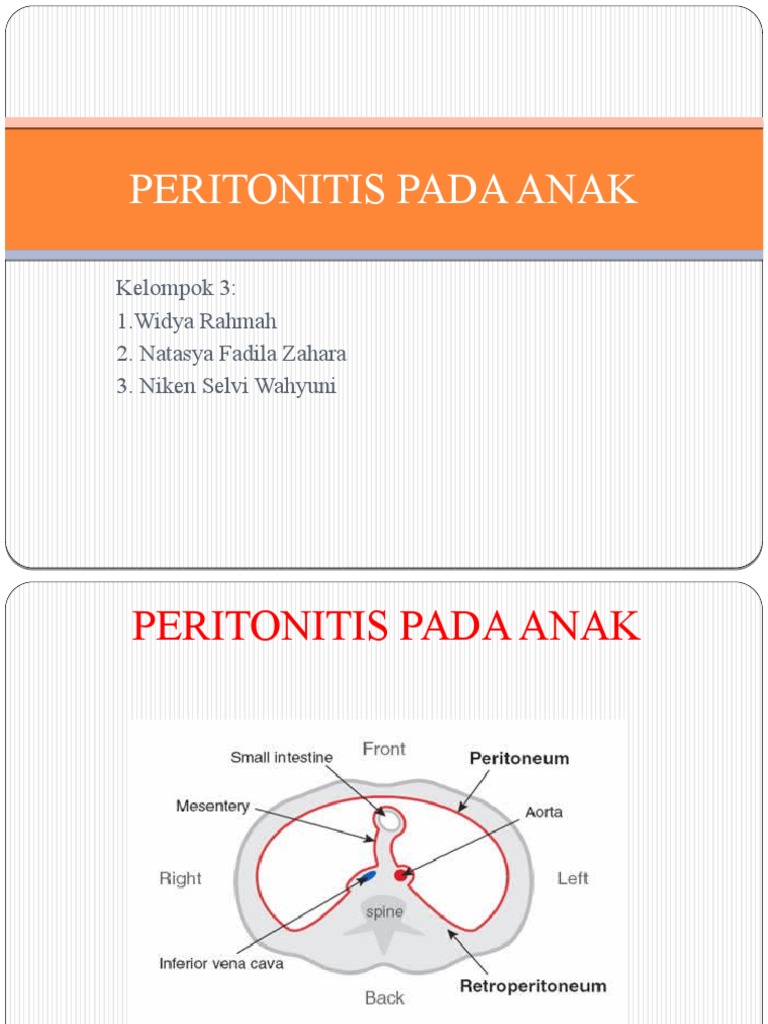 Peritonitis pada Anak: Diagnosis dan Penanganan | PDF | Kesehatan ...
