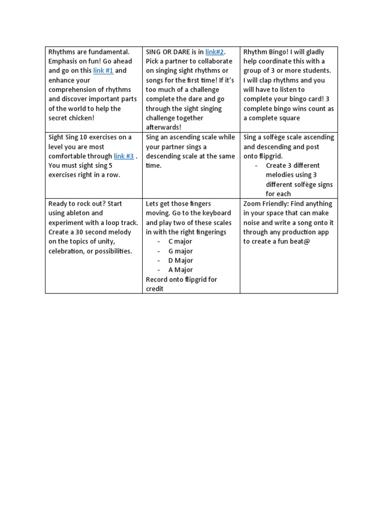 Ed Sec 304 Choice Board | PDF | Language Arts & Discipline