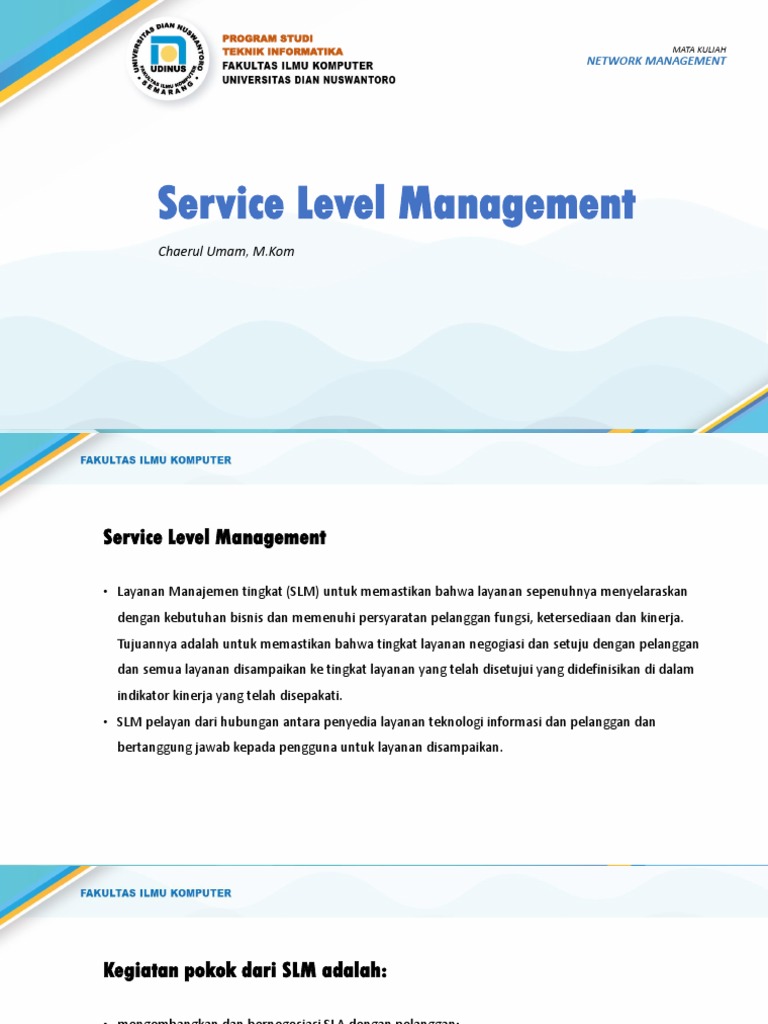 Service Level Management | PDF