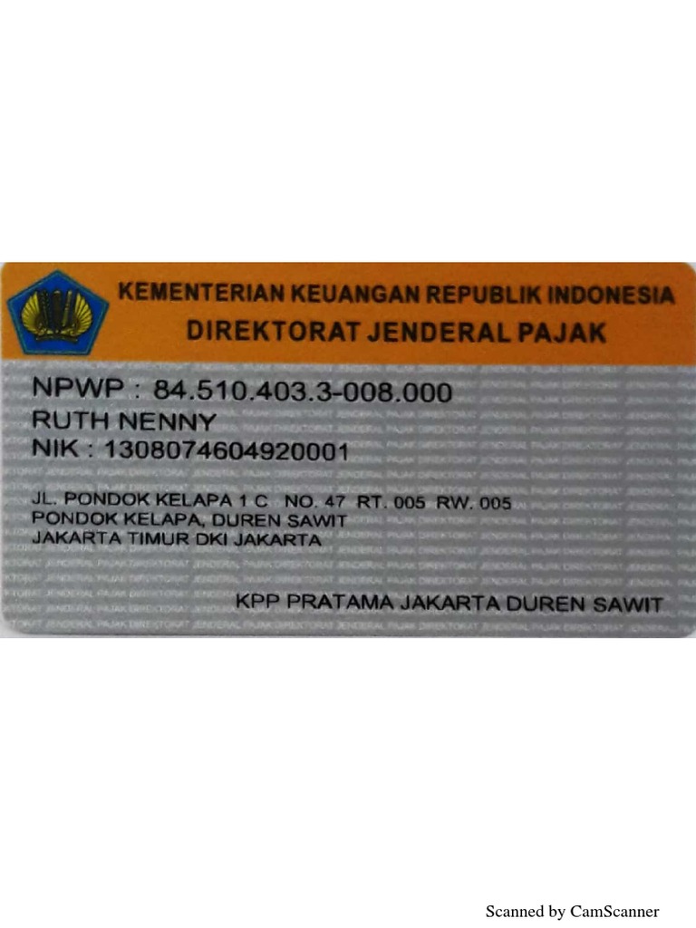 NPWP | PDF