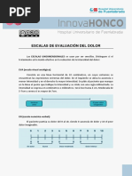 Escala Visual Análoga (EVA) | PDF | Dolor | Terapia
