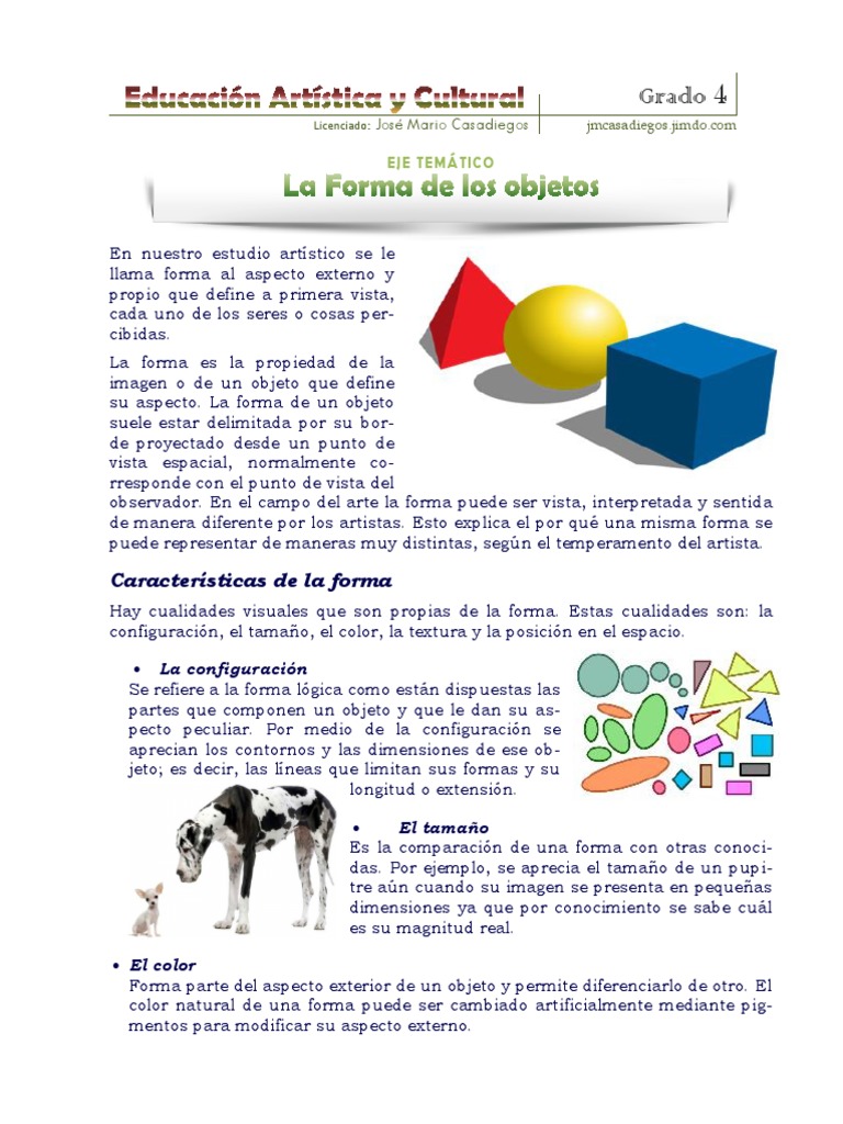 La Forma de Los Objetos | PDF | Color | Dibujo
