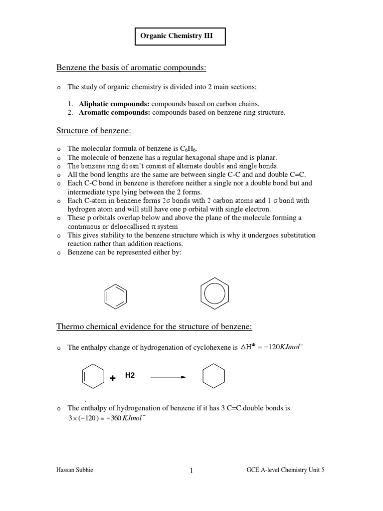 Benzene | PDF | Aldehyde | Benzene