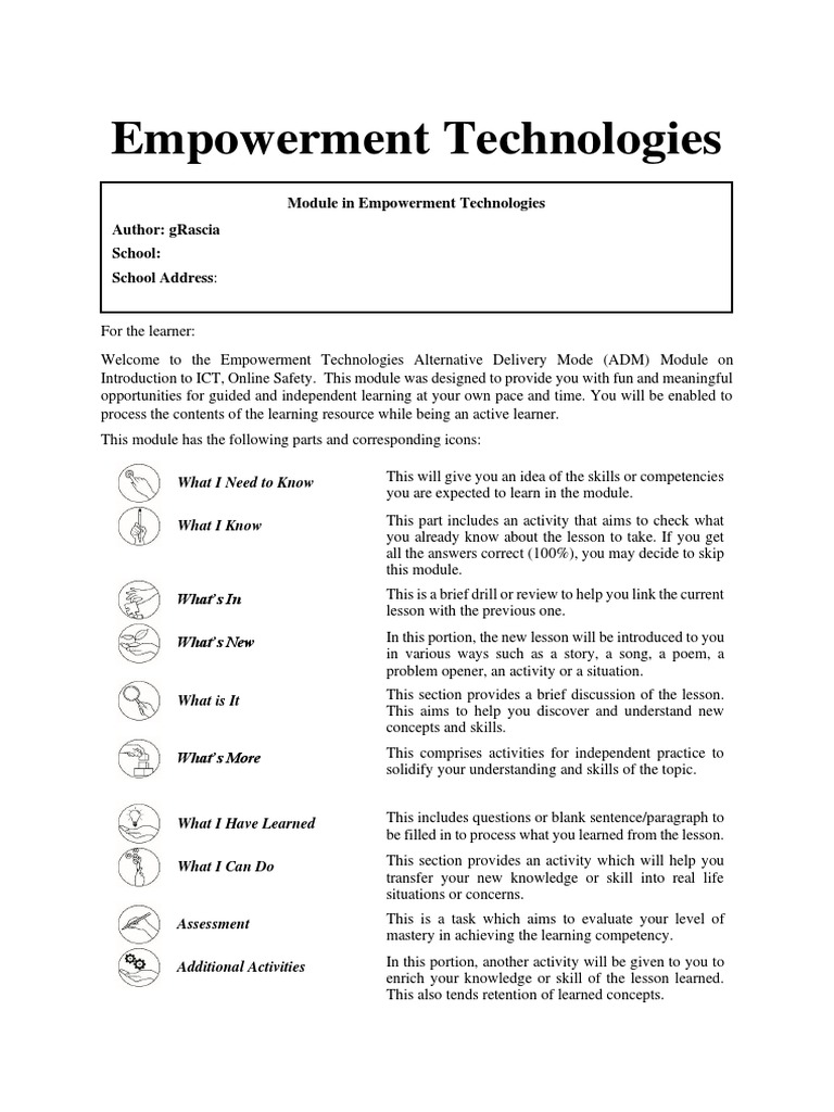 EmTech Module - Q1 by Grascia - 3 | PDF | Infographics | Gmail