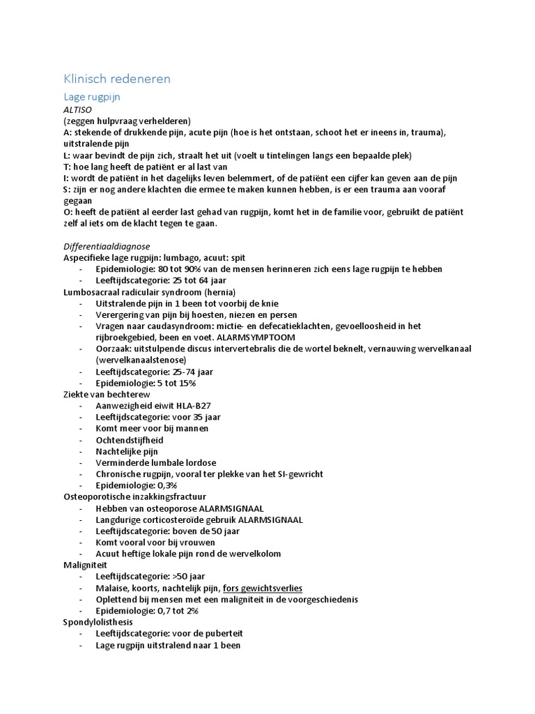 Klinisch Redeneren | PDF