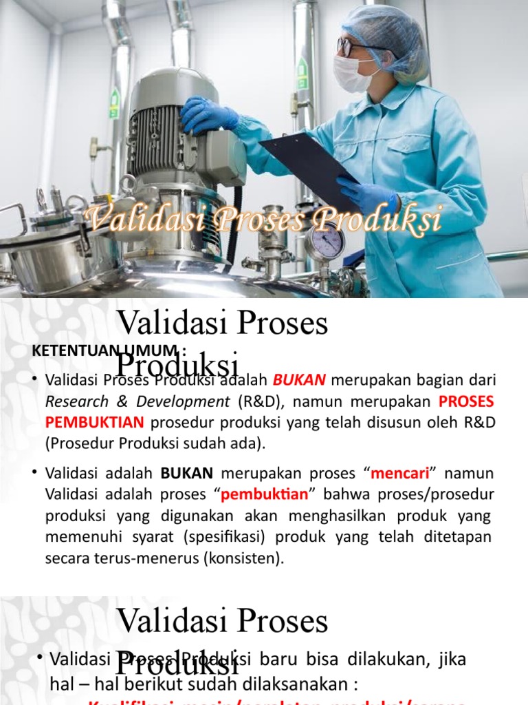 Pertemuan 13. Kualifikasi Dan Validasi (Bagian Kedua) Tentang Validasi ...