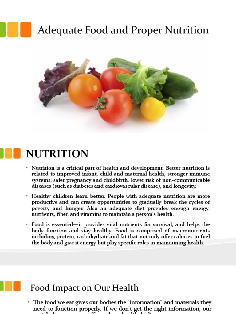 Adequate Food and Proper Nutrition | PDF | Fat | Saturated Fat