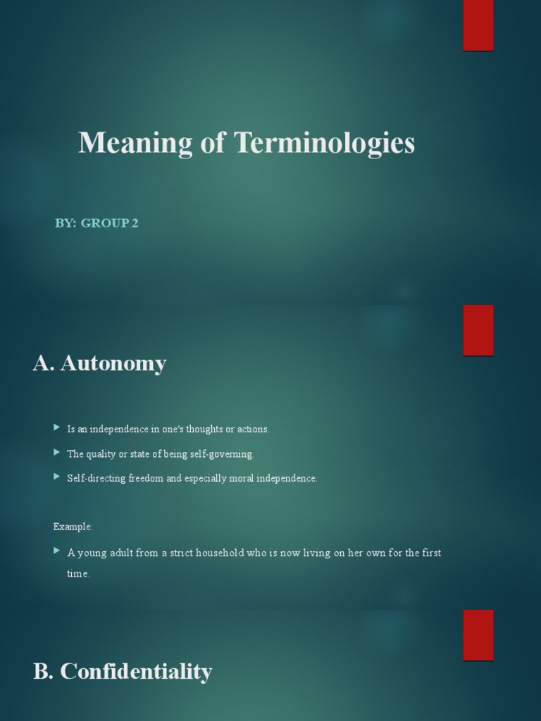 Meaning of Terminologies | PDF | Wellness
