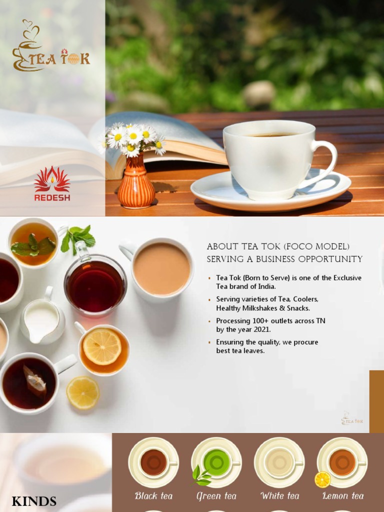 Tea Tok Franchise Details | PDF | Franchising | Business