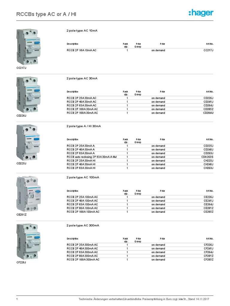 Hager - CD - Catalogue | PDF | Business