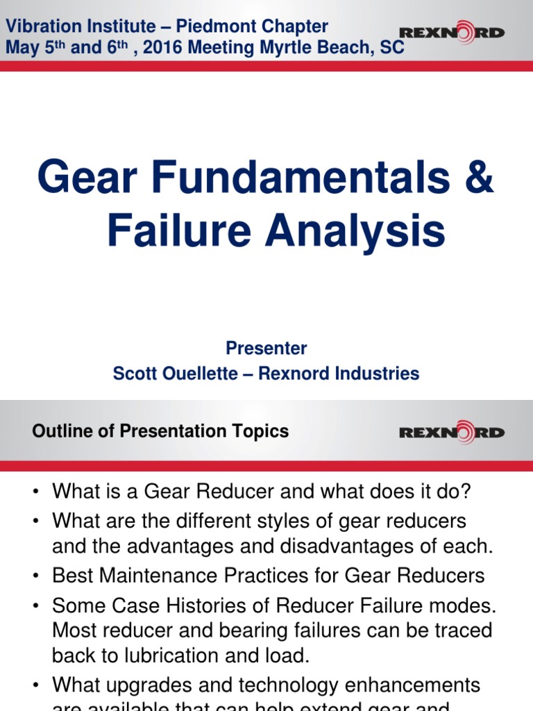 Gear Failure Analysis | Download Free PDF | Gear | Bearing (Mechanical)