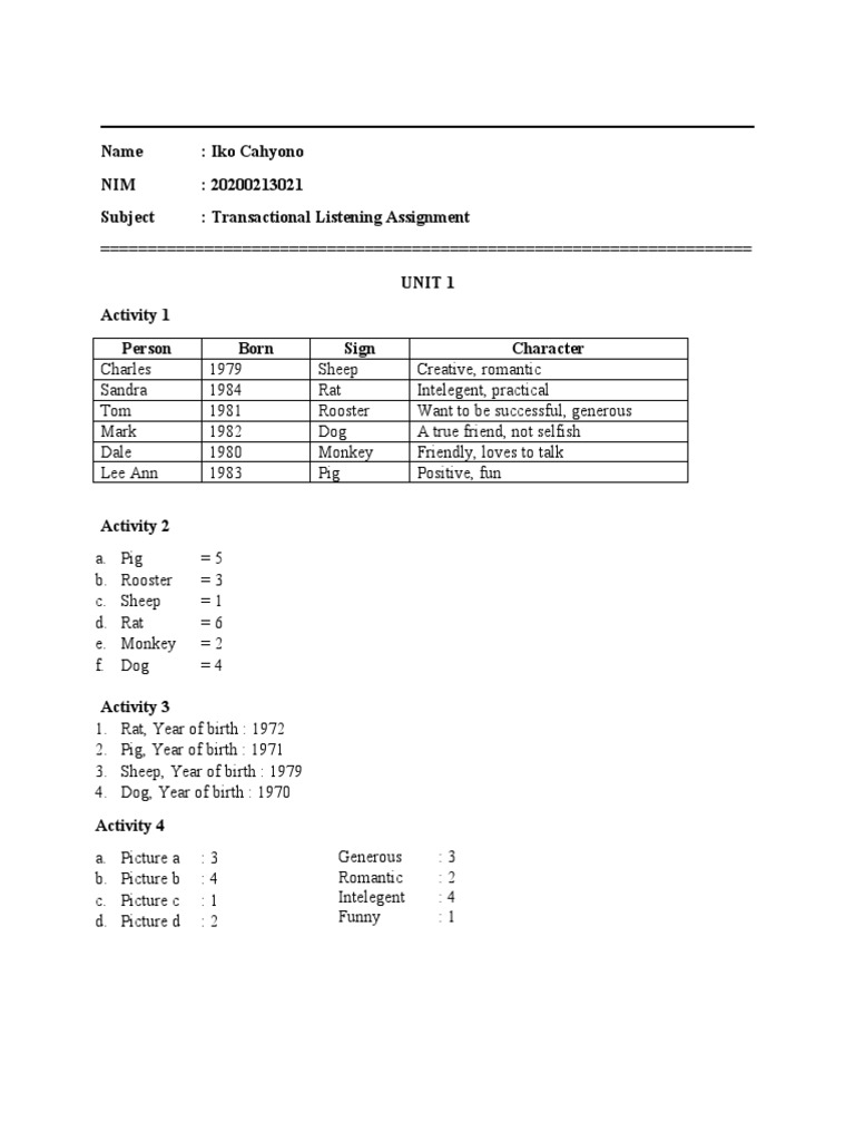 Exercises Unit 1 and 2 | PDF | Korea | Morocco