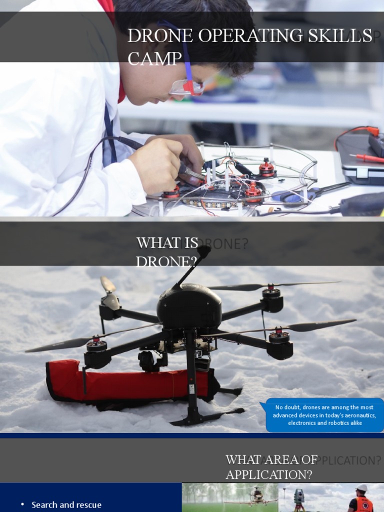 Drone Skills Camp: Training & Applications | PDF