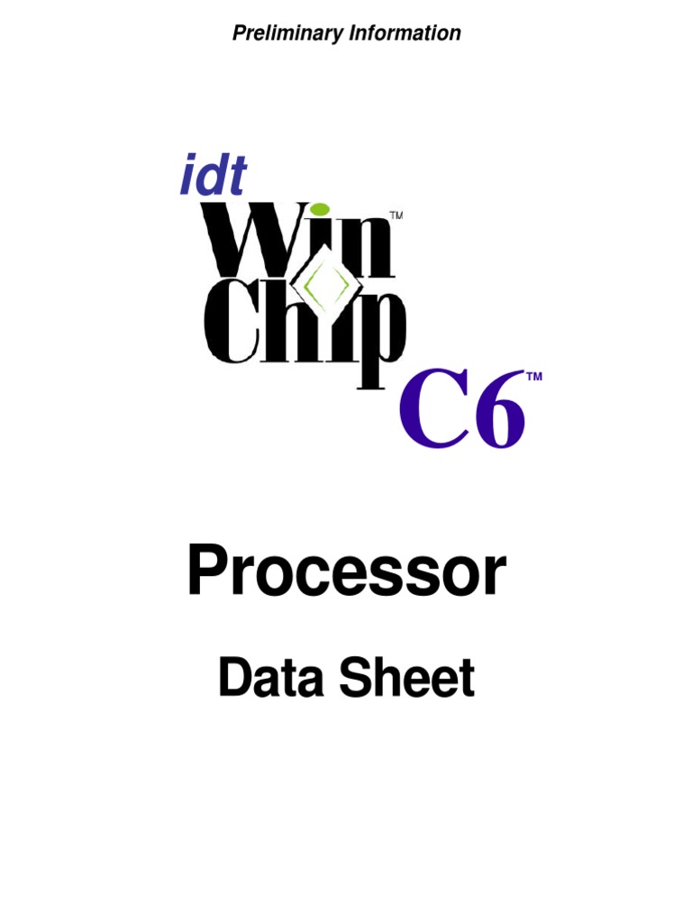 c6 Data Sheet | PDF | Cpu Cache | Central Processing Unit