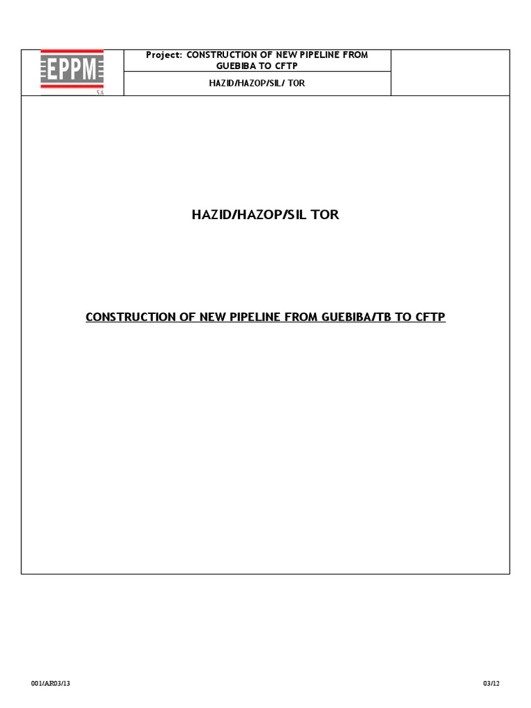 Hazid Hazop Sil Tor | PDF | Risk | Safety