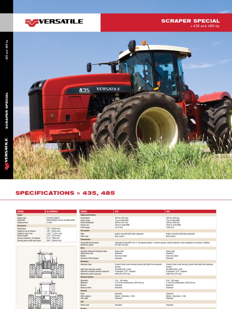 Scraper Special: 435 and 485 HP | PDF | Horsepower | Transmission ...