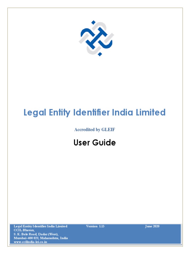 LEI User Guide | PDF | Accounting | Financial Statement